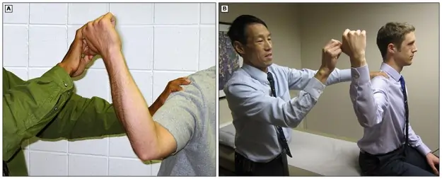 Special test for the ligamentous instability of the elbow